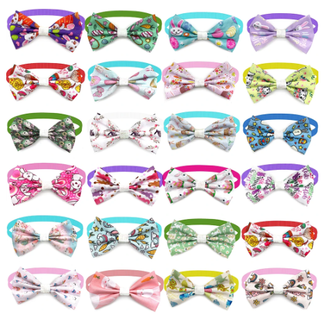 Easter Bowties (20 pieces) – Pink Paws - Pet Bow Ties for Groomers
